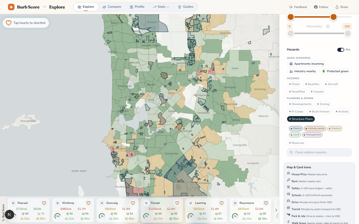 Zoning, R-codes, structure plans & DBCA reserves — seven new planning ...